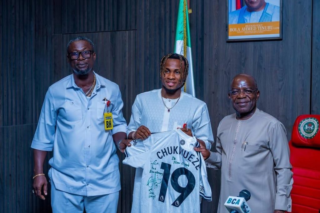 Samuel Chukwueze Visits Governor Alex Otti, Praises Progress in Abia ...