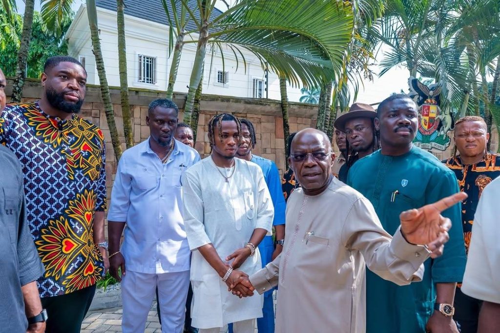 Samuel Chukwueze Visits Governor Alex Otti, Praises Progress in Abia ...
